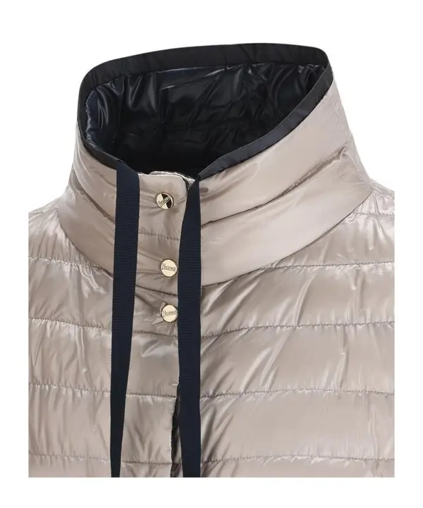 Herno Reversible Quilted Down Jacket - Blue Grey