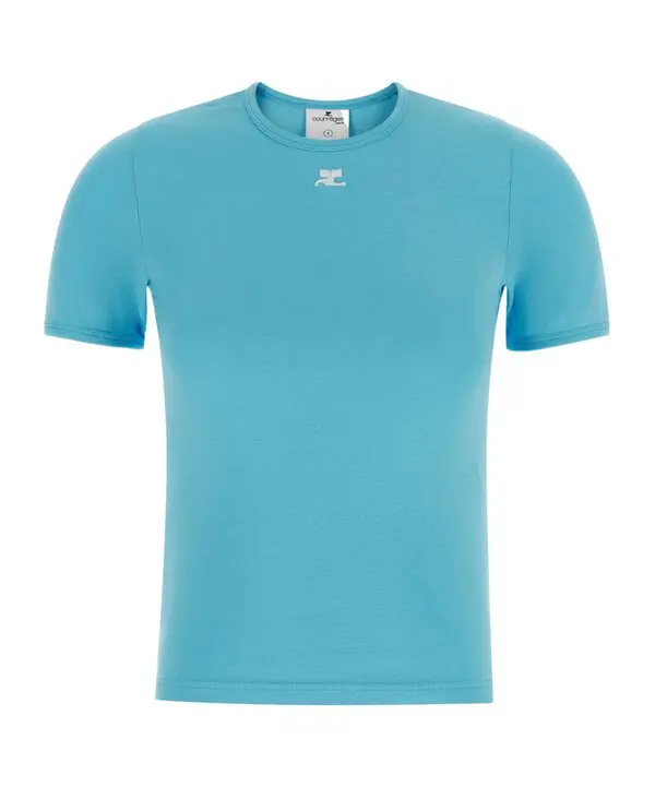 COURREGES Courrèges Signature Logo Crewneck T-shirt