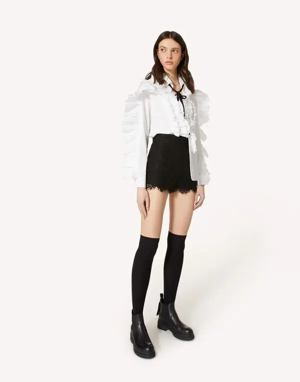 Red Valentino Lace Detail Shorts