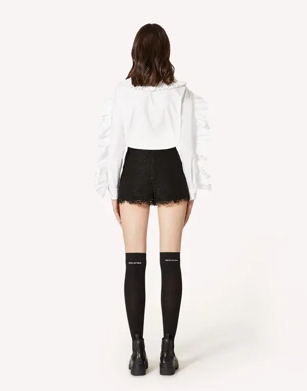 Red Valentino Lace Detail Shorts