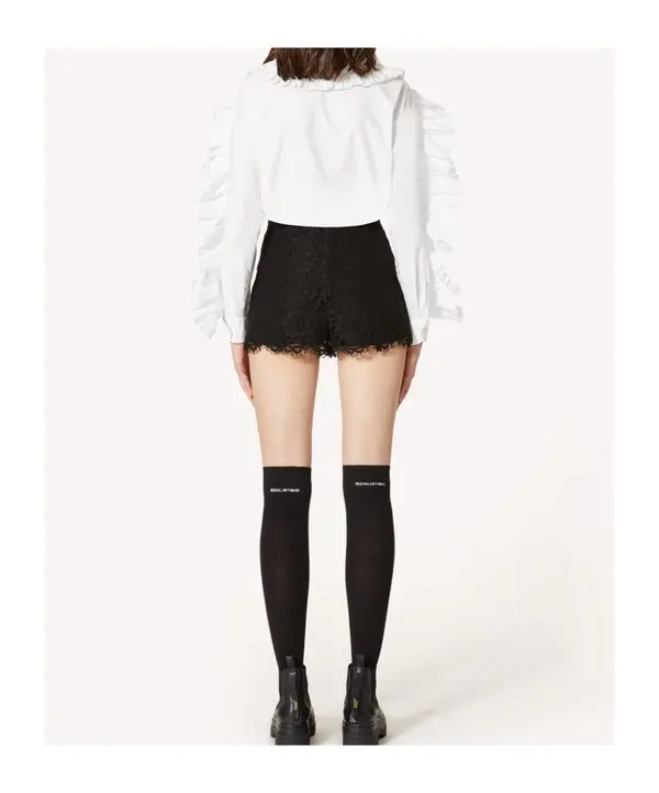 Red Valentino Lace Detail Shorts