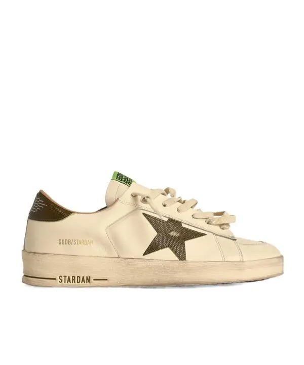 GOLDEN GOOSE Stardan Lace-up Sneakers - Nude