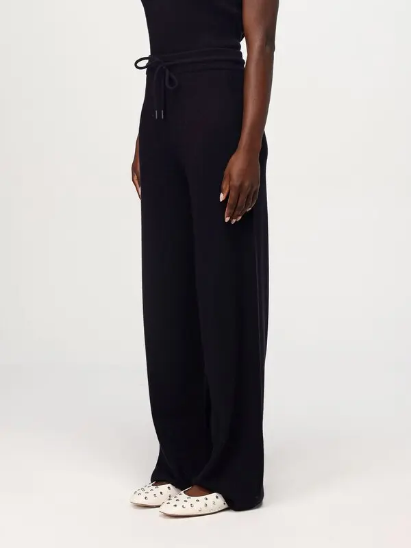 Max Mara Drawstring Straight Leg Pants - Black