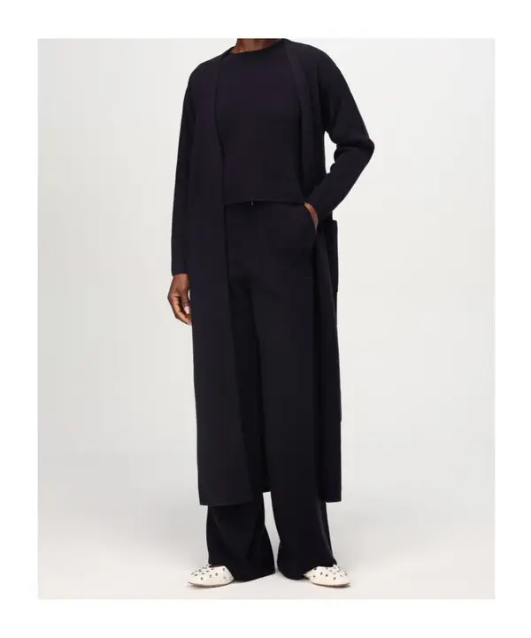 Max Mara Drawstring Straight Leg Pants - Black