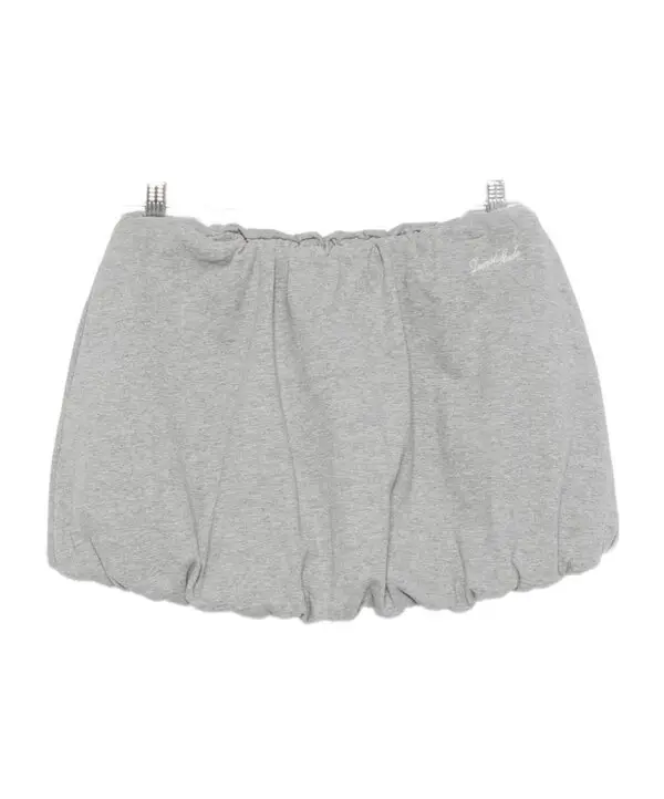 DUNST Bubble-hem Mini Skirt - Grey