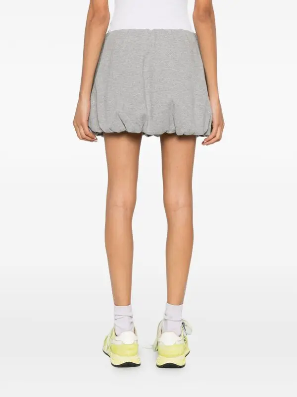 DUNST Bubble-hem Mini Skirt - Grey
