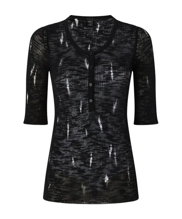 Pinko Distressed Knit Top
