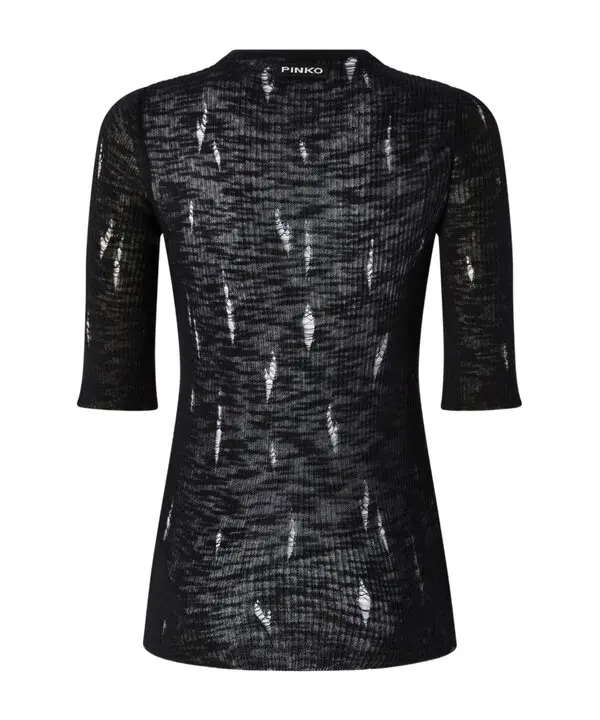 Pinko Distressed Knit Top