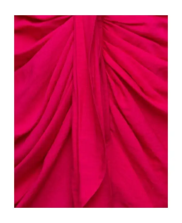 Jacquemus Bahia Twisted Shirt Dress - Red