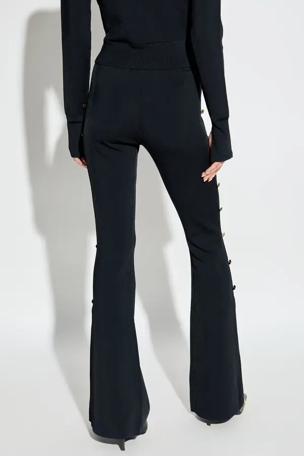 Versace Button-detailed Flare Pants