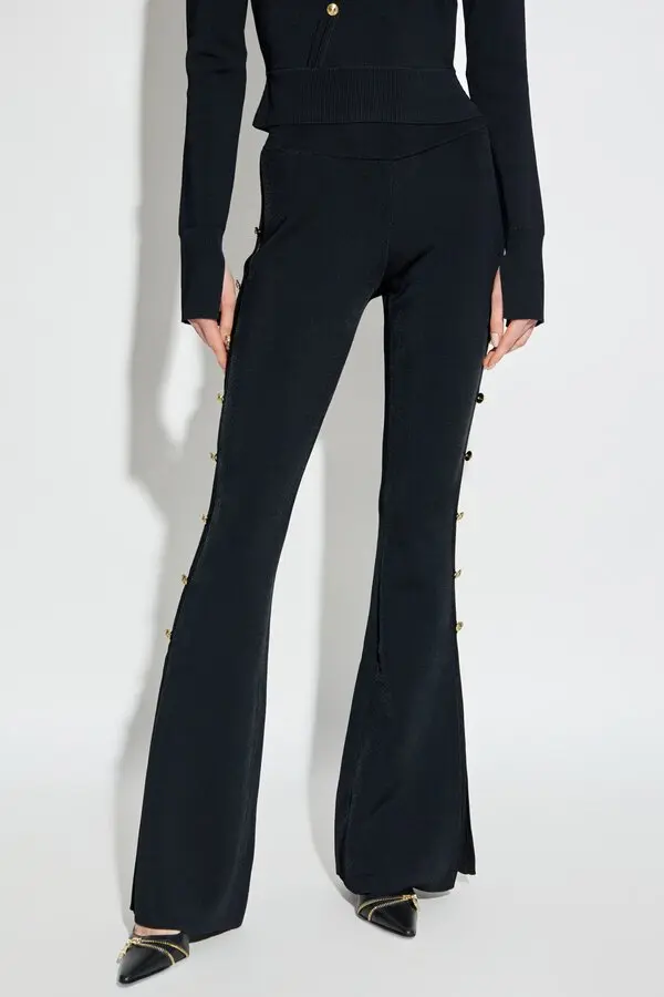 Versace Button-detailed Flare Pants