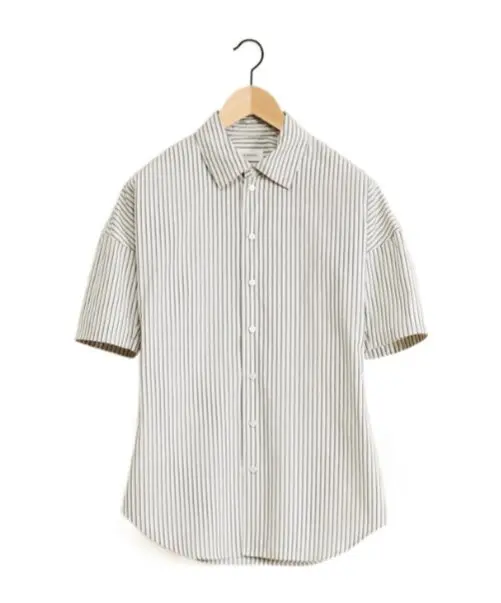 LEMAIRE Striped Short-sleeve Shirt