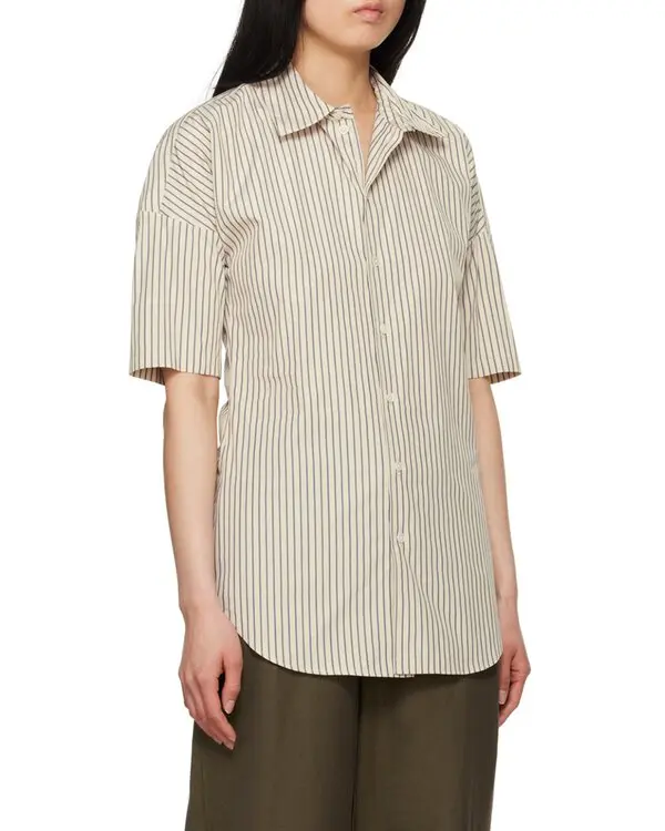 LEMAIRE Striped Short-sleeve Shirt
