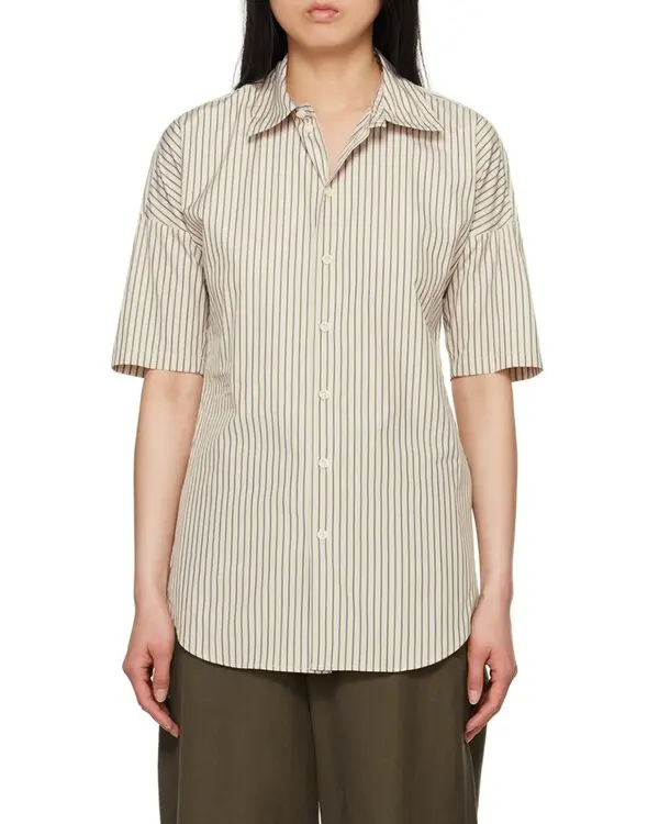 LEMAIRE Striped Short-sleeve Shirt