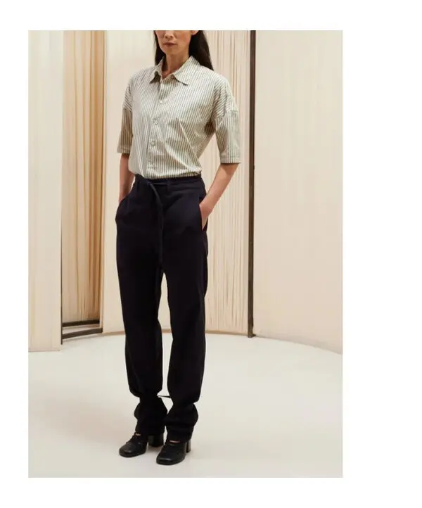 LEMAIRE Striped Short-sleeve Shirt