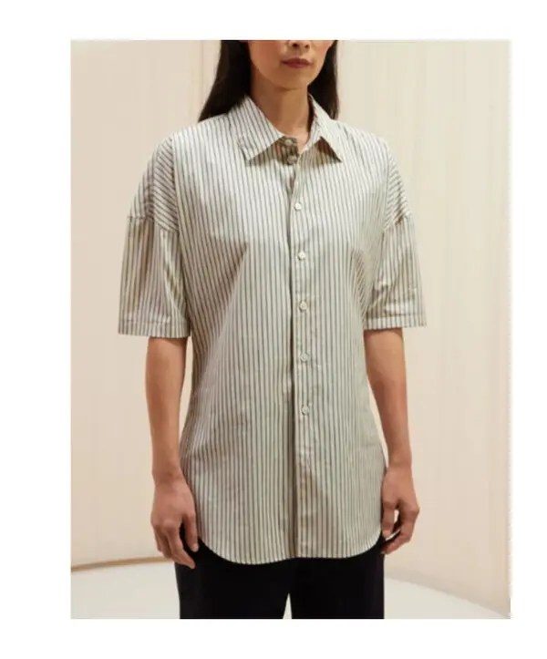 LEMAIRE Striped Short-sleeve Shirt