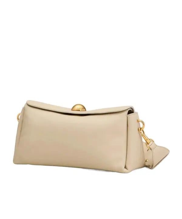 Ami Logo Engraved Shoulder Bag - Ginger