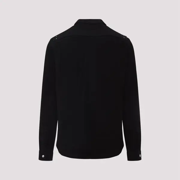 Rick Owens Buttoned Outershirt - Black