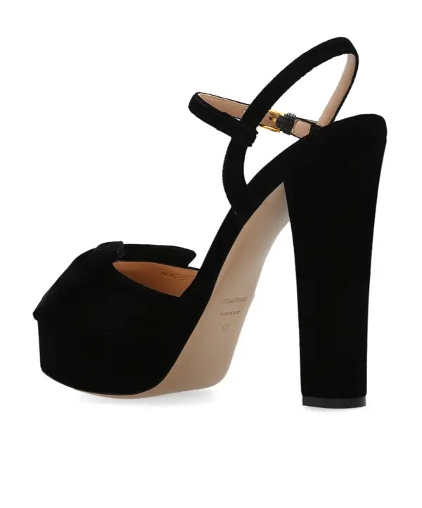 TOM FORD Bow Detailed Platform Sandals