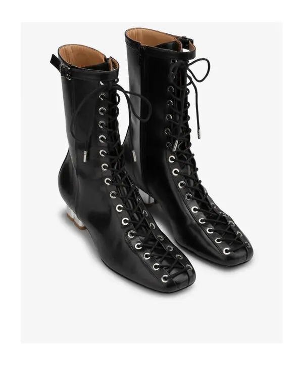 GANNI Lace-up Ankle Boots