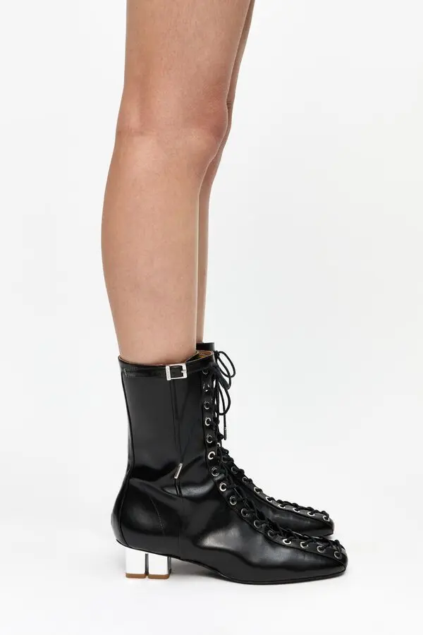 GANNI Lace-up Ankle Boots