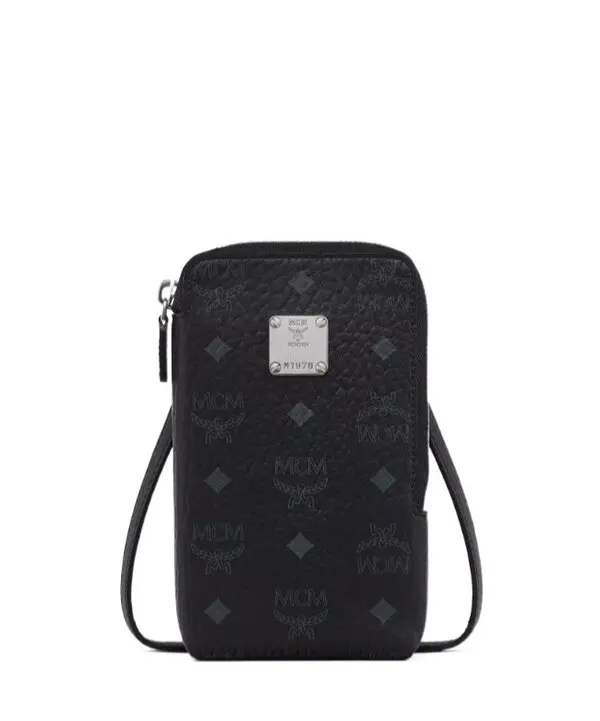 Mcm Aren Visetos Phone Pouch - Black