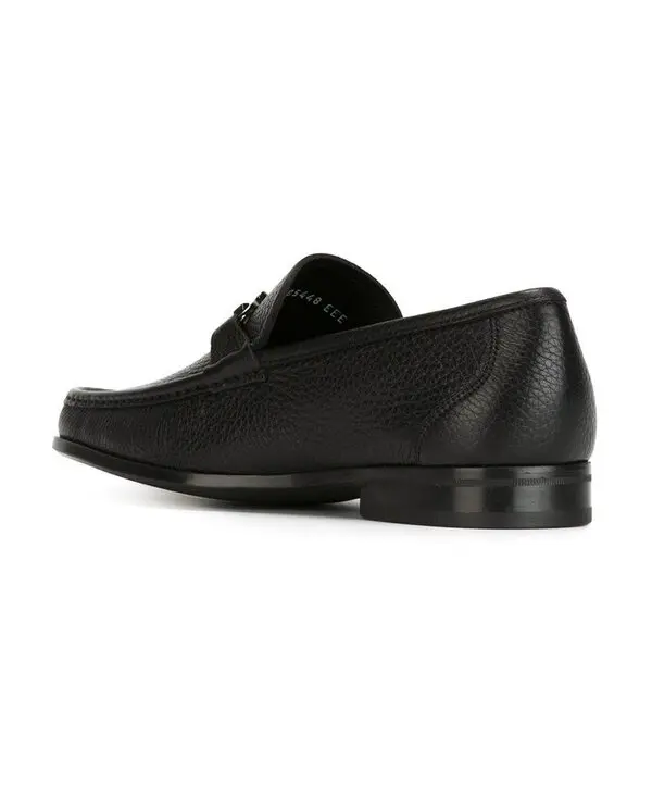 FERRAGAMO Gancini Ornament Loafers - Black