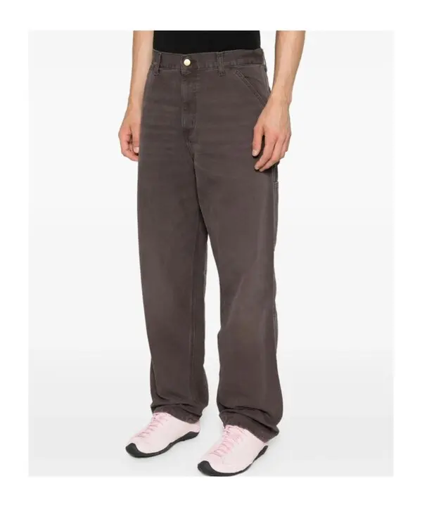 Carhartt Work In Progress Single Knee Canvas Work Pants - Black