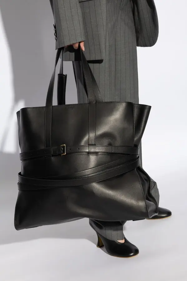 Moschino Embossed Tote Bag