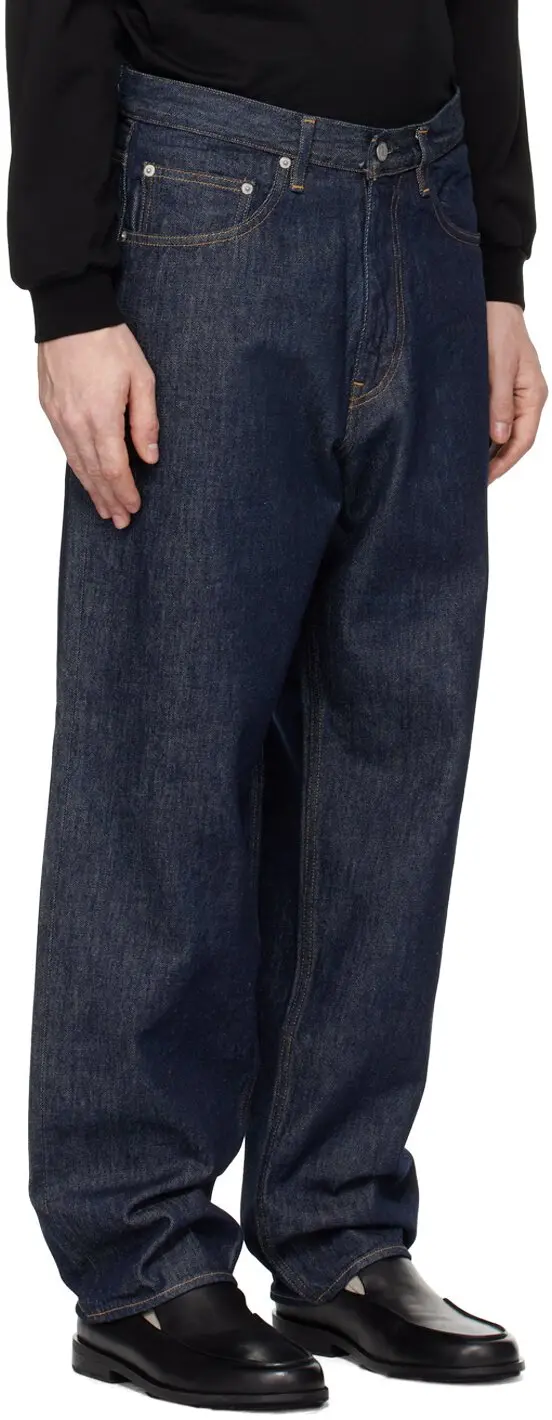 Auralee Straight-leg Cut Jeans - Black