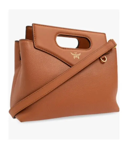 Mcm Logo Printed Shoulder Bag