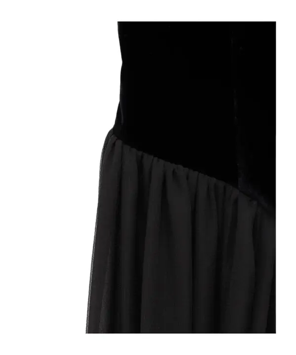 Chloé Velvet And Chiffon Maxi Dress