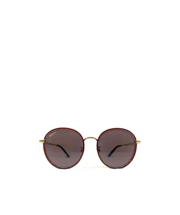 FERRAGAMO Round Frame Sunglasses - Brown