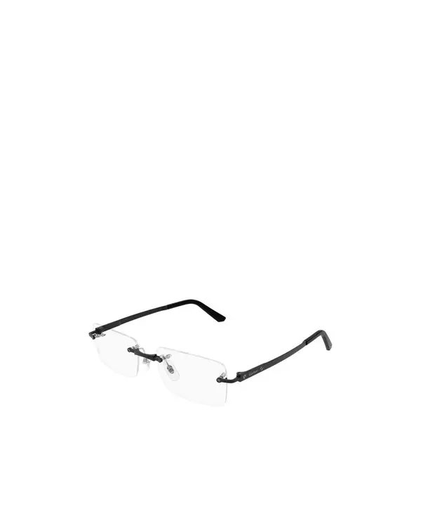 Cartier Rimless Rectangle Eyeglasses - Black