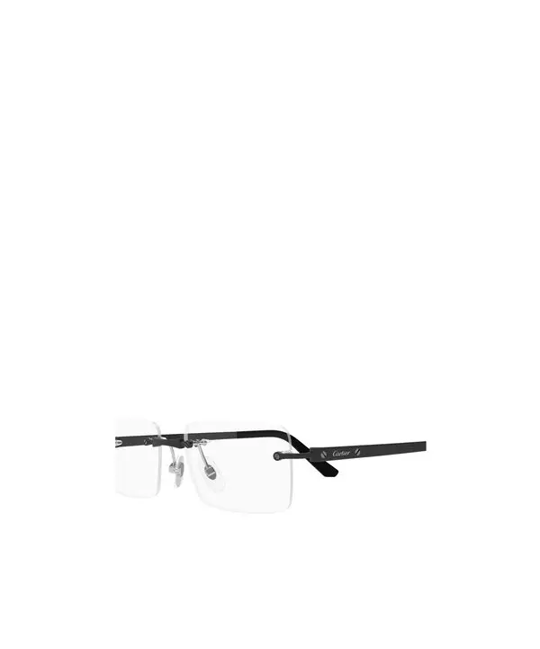 Cartier Rimless Rectangle Eyeglasses - Black