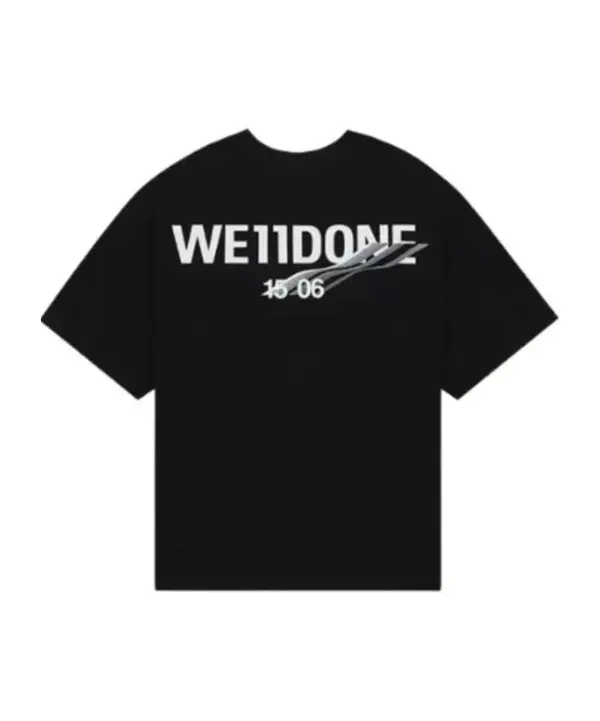 We11Done Logo Cotton T-shirt - Black