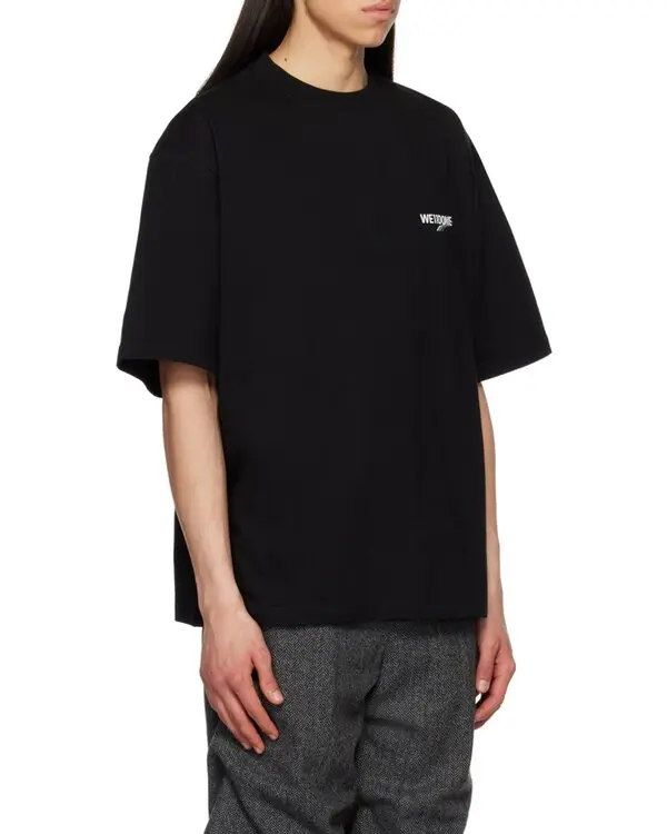 We11Done Logo Cotton T-shirt - Black