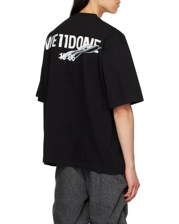 We11Done Logo Cotton T-shirt - Black