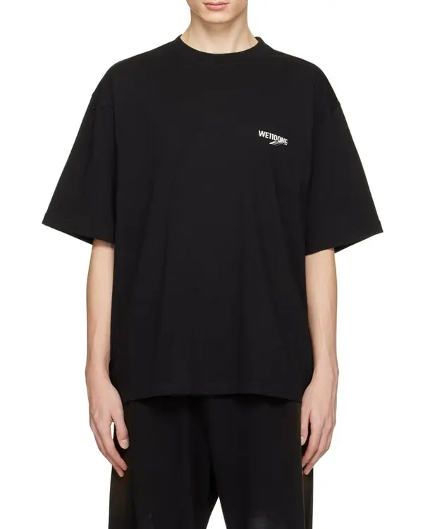 We11Done Logo Cotton T-shirt - Black