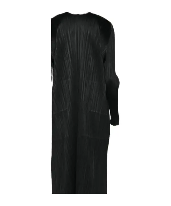 Issey Miyake Long Sleeve Pleated Coat