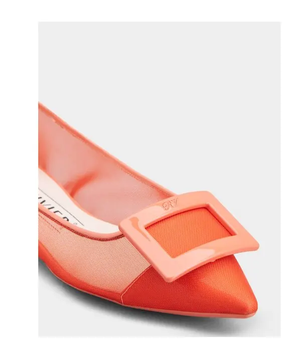 ROGER VIVIER Gommettine Ballerinas In Mesh Fabric