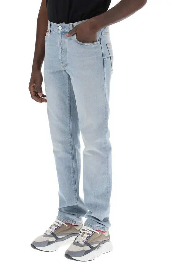 Dior Logo Patch Straight Leg Jeans