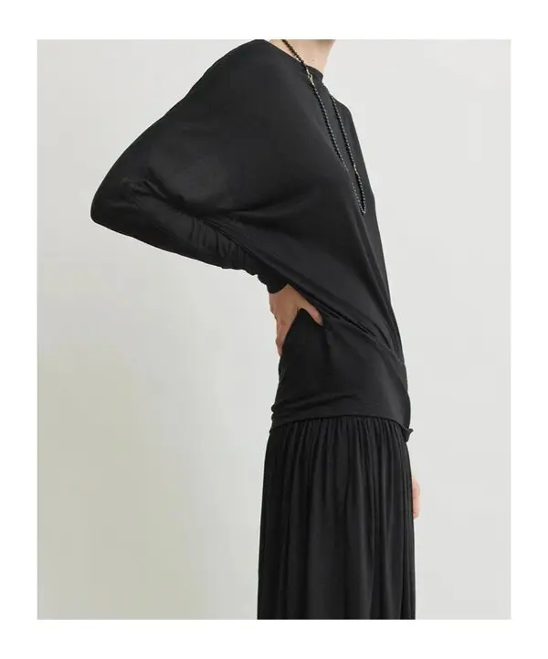 TOTEME Drop Shoulder Boat Neck Top