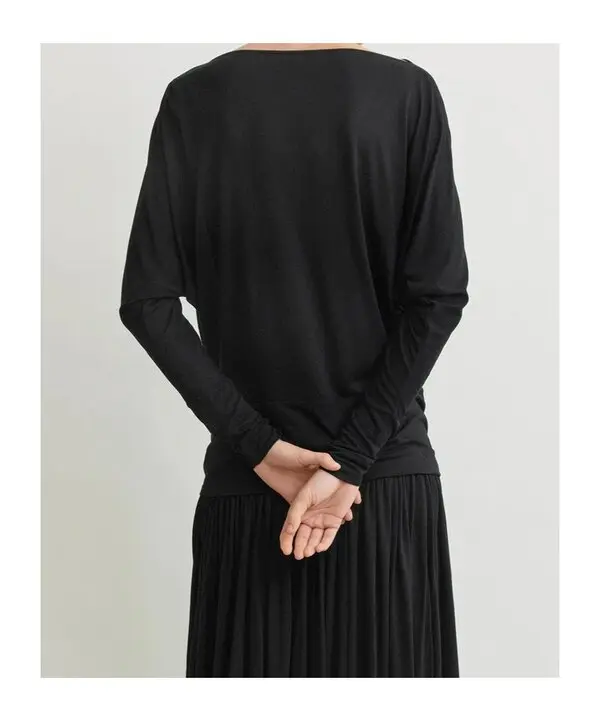 TOTEME Drop Shoulder Boat Neck Top