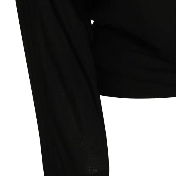 TOTEME Drop Shoulder Boat Neck Top - Black