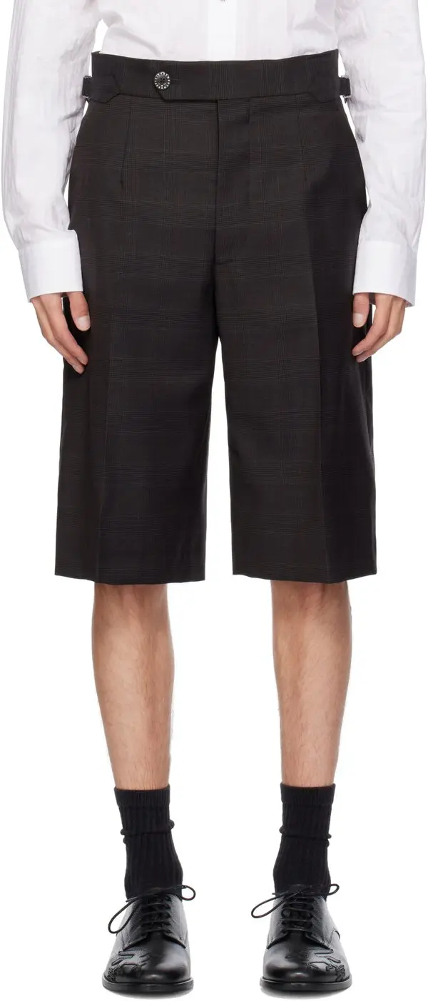 VIVIENNE WESTWOOD Humphrey Mid-rise Tailored Shorts - Brown