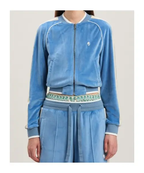 Palm Angels Oval Palm Track Jacket - Light Blue