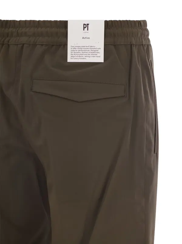 PT TORINO Omega Slim-fit Drawstring Pants