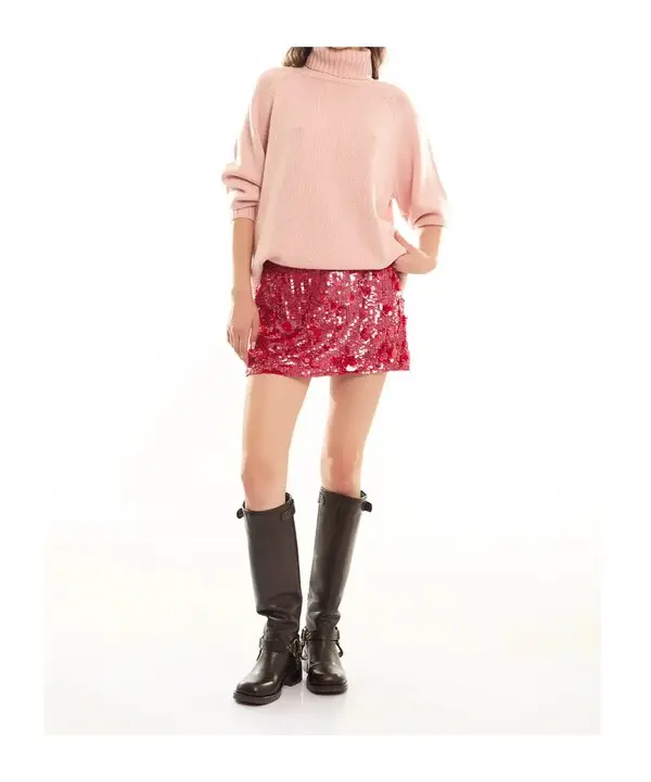 P.a.r.o.s.h High Neck Ribbed Wool Sweater