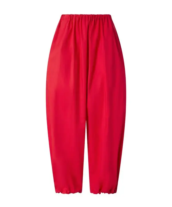Pinko Lightweight Drawstring Balloon Pants - Red